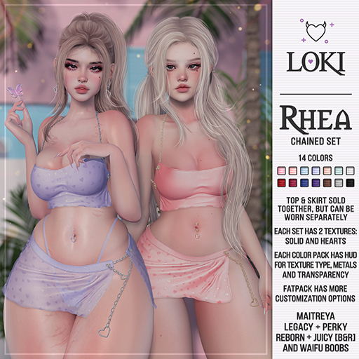 Second Life Marketplace - Loki - Rhea Chained Set - FATPACK